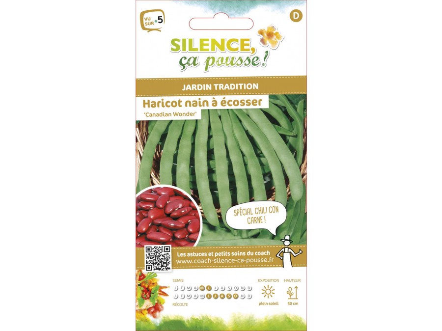 Haricot nain à écosser Canadian Wonder | Silence, ça pousse