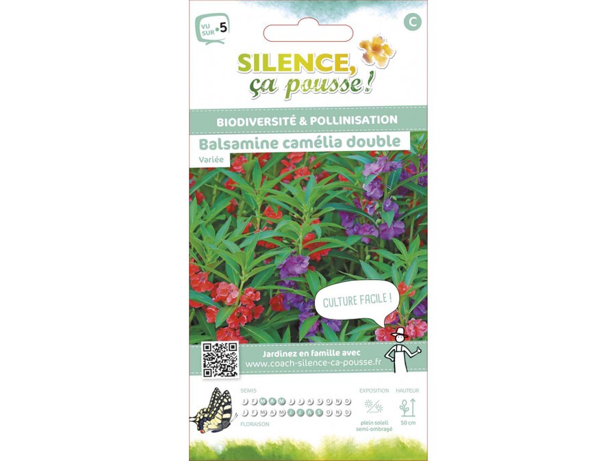 Balsamine camélia double Variée | Silence, ça pousse
