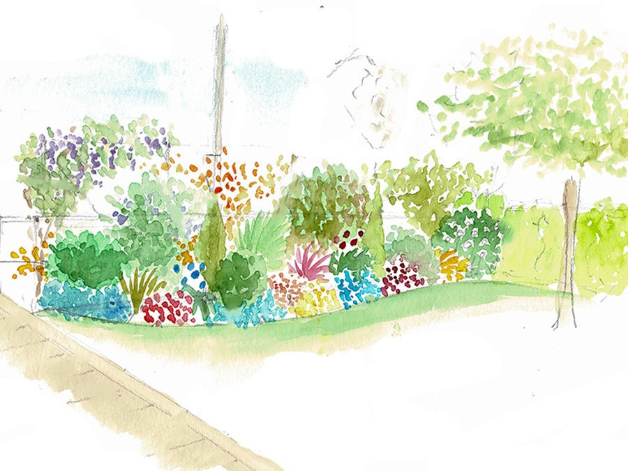 PLANTER UN MASSIF DEVANT LE MUR DE TONY | Silence, ça pousse